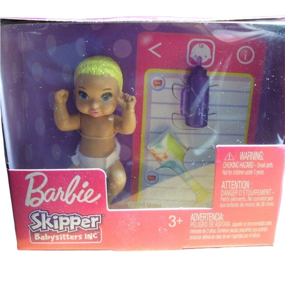 Barbie | Toys | New Barbie Babysitters Baby Wdiaper Bottle Blonde ...